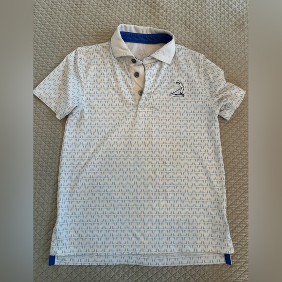 Greyson | Shirts & Tops | Greyson White And Blue Kids Polo Shirt ...